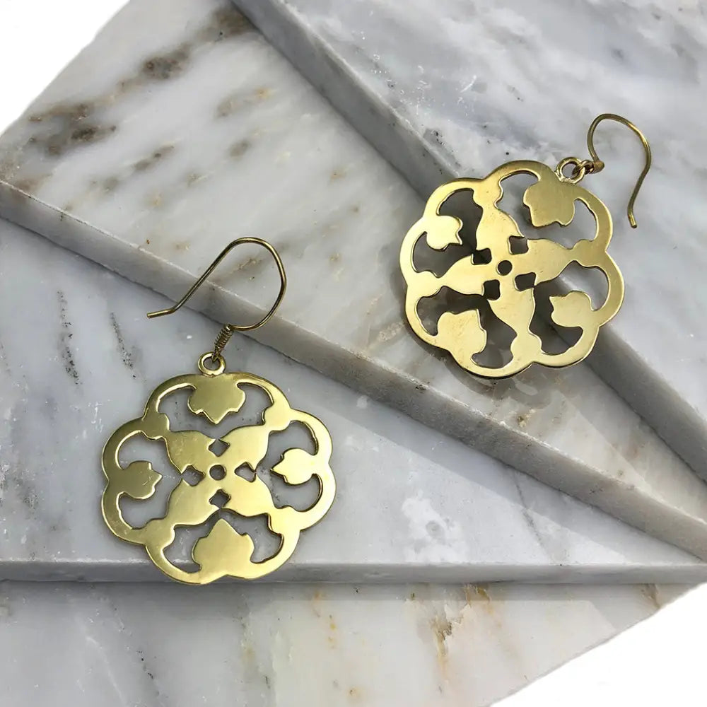 Clover Bombshell Earrings by Cambodian Ironwork Artisans – EcofiedHome